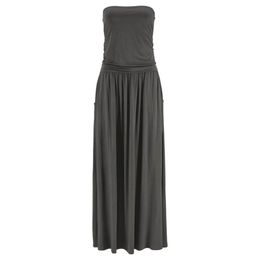 Lascana Kleid 'LS Maxikleid Python' Damen Gr&ouml;&szlig;e 44 khaki Winterkleid