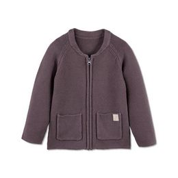 Tchibo Baumwoll-Strickjacke - Dunkellila - Baby - Gr.: 86/92