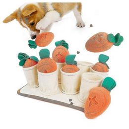 Fivejoy Tierkuscheltier Tierkuscheltier Karotten Schnüffel Teppich Hund Intelligenzspielzeug