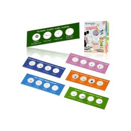 BRESSER junior Experimentier-Set mit 24 Dauerpräparaten Starter Set Kindermikroskop