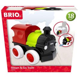 Brio® Spiel, Kleinkindwelt Rollspielzeug Push & Go Zug mit Dampf 2 Teile 30411