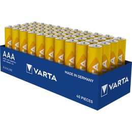 Varta 40 Longlife AAA / Micro Alkaline Batterien im 40er Tray 4103 Batterie