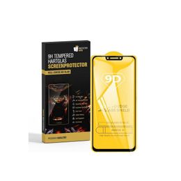 Protectorking 1x FULL COVER 9H Hartglas Schutzglas HD-KLAR Smartphone-Halterung