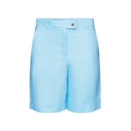 Esprit Bermudas Leinenshorts mit Umschlagbündchen