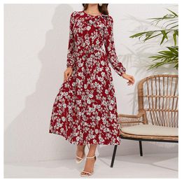 AFAZ New Trading UG Sommerkleid Damen Kurzarm Loose Casual Long Maxi Kleider mit Taschen