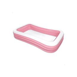 Intex Rechteckpool 58487, rosa|weiß