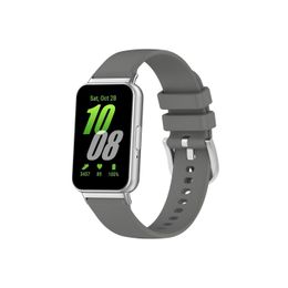 Wigento Smartwatch-Armband Für Samsung Galaxy Fit 3 hochwertiges Design Silikon Ersatz Arm Band