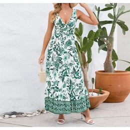 AFAZ New Trading UG Sommerkleid Damen Sommerkleid Kurz Kleider Boho Kleid Sommer Blumenkleid