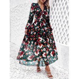AFAZ New Trading UG Sommerkleid Langes Sommerkleid für Damen mit langen Ärmeln