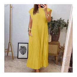 AFAZ New Trading UG Sommerkleid Einfarbiger langer Damenrock mit Falten
