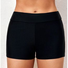 AFAZ New Trading UG Shorts Schwarze Boxer-Badehose für Damen mit hoher Taille