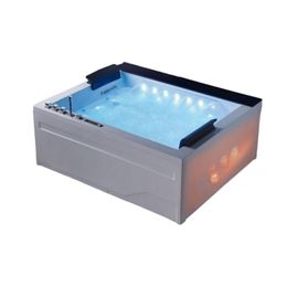 JVmoebel Whirlpool-Badewanne Whirlpool Badewanne 2 Personen Wanne Led Beleuchtung Hydrotherapie