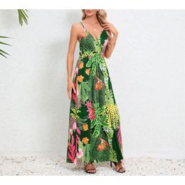 AFAZ New Trading UG Sommerkleid Sexy rückenfreies Strapskleid für Damen im Sommer Strandröcke