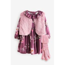 next Bolero, Kleid & Leggings Kleid und Weste im Set. (3-tlg)