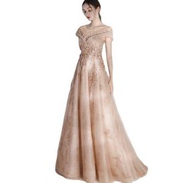 ZWY Abendkleid Abendkleid Bankett-Abendkleid für Damen mit V-Ausschnitt (1-tlg) Damen Partykleid Bankett Kleid Hochzeitskleid Spitzenkleid