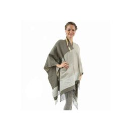 Antonio Fleeceschal Antonio Cape Poncho Schal checked beige