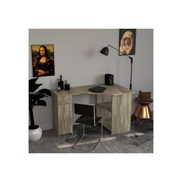 Vcm Schreibtisch Holz Eckschreibtisch Schreibtisch Bürotisch Linzia