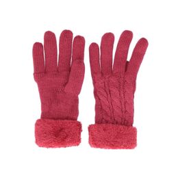 Antonio Strickhandschuhe Antonio Damen Winter Fingerhandschuhe Teddy Futter berry