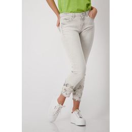 monari Stretch-Jeans, weiß