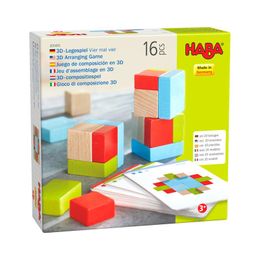 Haba 3D-Legespiel VIER MAL VIER 26-teilig aus Holz