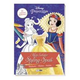 Disney Prinzessin: Mein liebster Styling-Spaß: Stickern, Malen, Stylen - Walt Disney, Panini, Kartoniert (TB)