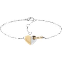 Tommy Hilfiger Damen Armband, Edelstahl, bicolor