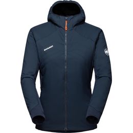 Mammut Isolationsjacke "Rime Light IN Flex Hooded", Kapuze, Stehkragen, für Damen, blau, XL