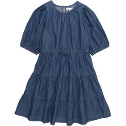 Manguun Volantkleid, Schleife, für Kinder, blau, 158/164