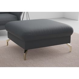 Sit & More Hocker SIT&MORE "Fashion" Gr. B/H/T: 89 cm x 45 cm x 89 cm, Soft clean, mit Federkern, grau (dunkelgrau) Sitzhocker