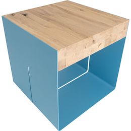 Beistelltisch WK Wohnen "9300" Tische Gr. B/H/T: 40 cm x 40 cm x 39 cm, blau Beistelltische