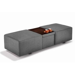 Hocker W.Schillig "taboo" Gr. B/H/T: 130 cm x 41 cm x 64 cm, Flachgewebe S22, braun (sky s22) Hocker mit Stauraum