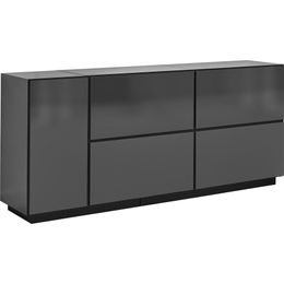 now! by hülsta Regalelement NOW BY HÜLSTA "now to go colour" Regale Gr. B/H/T: 37,5 cm x 75 cm x 39,2 cm, grau (hochglanz diamantgrau) TV-Board TV-Sideboard TV-Sideboards