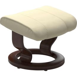 Fußhocker stressless "Consul" Hocker Gr. B/H/T: 54 cm x 38 cm x 39 cm, Leder PALOMA, Classic Base Braun, beige (vanilla paloma) Fußhocker