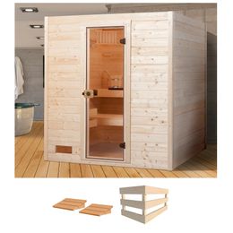 Weka Sauna "Valida 3" Saunen beige (natur) Saunen