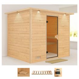 Karibu Sauna "Soraja" Saunen beige (naturbelassen) Saunen