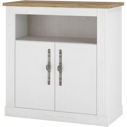 Kommode Home Affaire "WESTMINSTER" Sideboards Gr. B/H/T: 92 cm x 95 cm x 45 cm, weiß (pinie dekor) Kommode