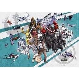 Komar Vliestapete "Star Wars Cartoon Collage Wide" Tapeten Gr. B/L: 400 m x 280 m, Rollen: 1 St., bunt Vliestapeten