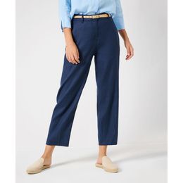 Culotte Brax "Style MIC S" Gr. 44K (22), Kurzgrößen, blau (navy) Damen Hosen Culottes Hosenröcke