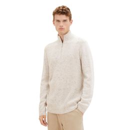 Troyer Tom Tailor Gr. M, beige (vintage beige) Herren Pullover Strickpullover Rollkragenpullover