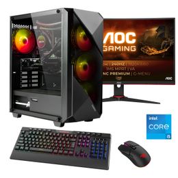 E (A bis G) Hyrican Gaming-PC-Komplettsystem "Striker SET02405" Computer-Komplettsysteme Gr. Microsoft Windows 11 Home (64 Bit), 32 GB RAM 2000 GB SSD, schwarz PC Sets