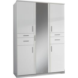 Kleiderschrank wimex "Koblenz" Schränke Gr. B: 135 cm, 3 St., weiß Kleiderschränke