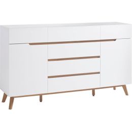Sideboard MCA furniture "Cervo" Sideboards Gr. B/H/T: 169 cm x 101 cm x 40 cm, 6, weiß (weiß matt) Sideboards