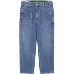 Loose-fit-Jeans Pepe Jeans "LOOSE UTILITY" Gr. 12, N-Gr, blau (mid blue) Jungen Jeans