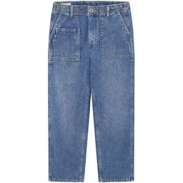 Loose-fit-Jeans Pepe Jeans "LOOSE UTILITY" Gr. 16, N-Gr, blau (mid blue) Jungen Jeans