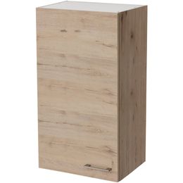 Hängeschrank Flex-Well "Riva" Schränke Gr. B/H/T: 50 cm x 89 cm x 32 cm, 1 St., braun (quarz cubanit, san remo eiche) Hängeschränke