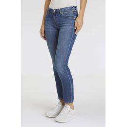 Marc O'Polo Skinny-fit-Jeans MARC O'POLO DENIM "Alva" Gr. 32, Länge 32, blau (denim blue) Damen Jeans Röhrenjeans