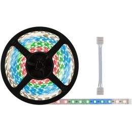 LED-Streifen Paulmann "MaxLED 500 Einzelstripe inkl. Adapterkabel 10m RGBW+ 72W 500lm/m" Lichterketten Gr. Dioden 600 St. Flammen 1 St., Gesamtlänge 10 m, silberfarben LED Streifen