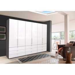 Kleiderschrank Wiemann "Loft" Schränke Gr. B/H: 300 cm x 216 cm, 6 St., weiß (havanna, glas) Kleiderschränke Glasfront Bestseller