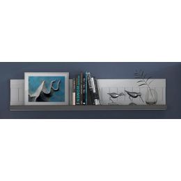 Wandboard Home Affaire "Miami" Regale Gr. B/H/T: 130 cm x 28 cm x 23,7 cm, grau (weiß, grau) Wandboards und Wandkonsolen