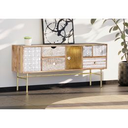 Lowboard GUTMANN FACTORY "Linea" Sideboards Gr. B/H/T: 150 cm x 70 cm x 40 cm, 5, beige (natur) Lowboards